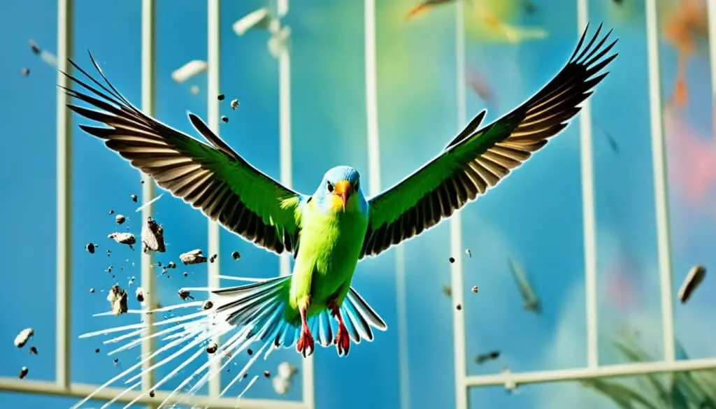 Wunderschone Vogel Fliegt Gegen Scheibe Spirituelle Bedeutung Bild